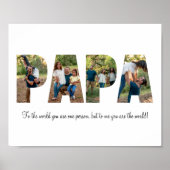 Papa Photo Collage Poster Zazzle