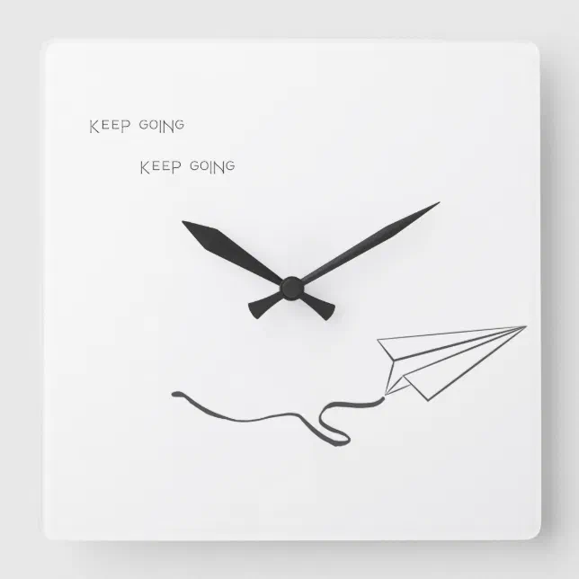 Paper Airplane clock | Zazzle