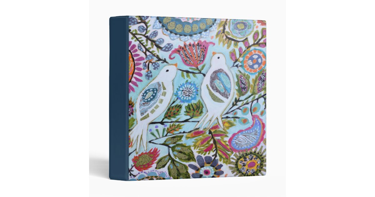 Paper Birds I 3 Ring Binder | Zazzle