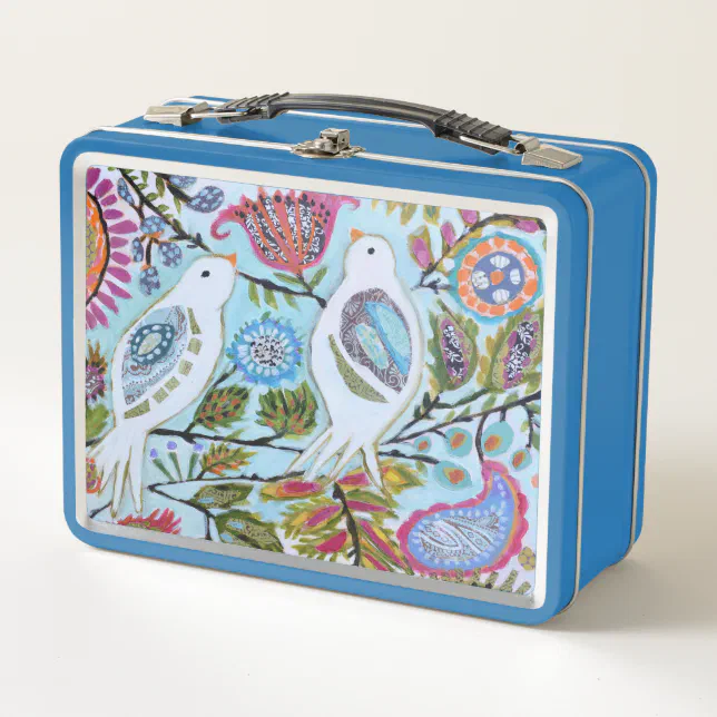 Paper Birds I Metal Lunch Box | Zazzle
