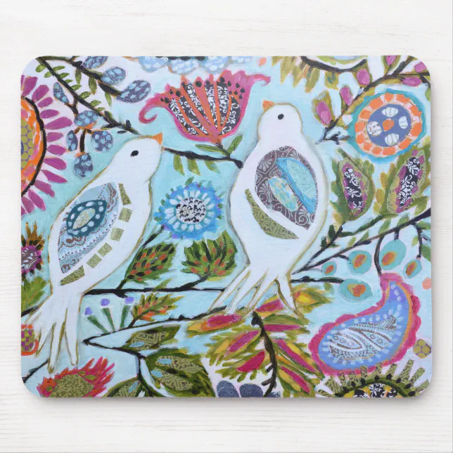Paper Birds I Mouse Pad | Zazzle