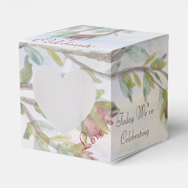 Paper Celebration Heart Box for Cupcakes | Zazzle