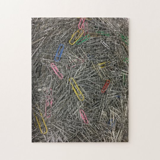Paper Clips in a pile puzzle | Zazzle.com