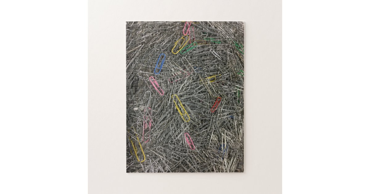Paper Clips in a pile puzzle | Zazzle