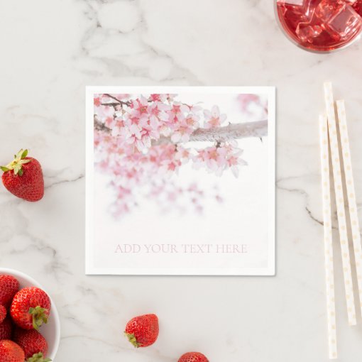 PAPER NAPKIN : CHERRY BLOSSOM | Zazzle