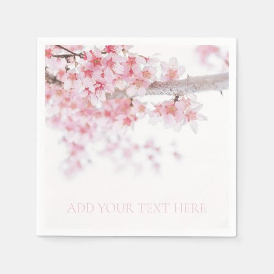 PAPER NAPKIN : CHERRY BLOSSOM | Zazzle.com