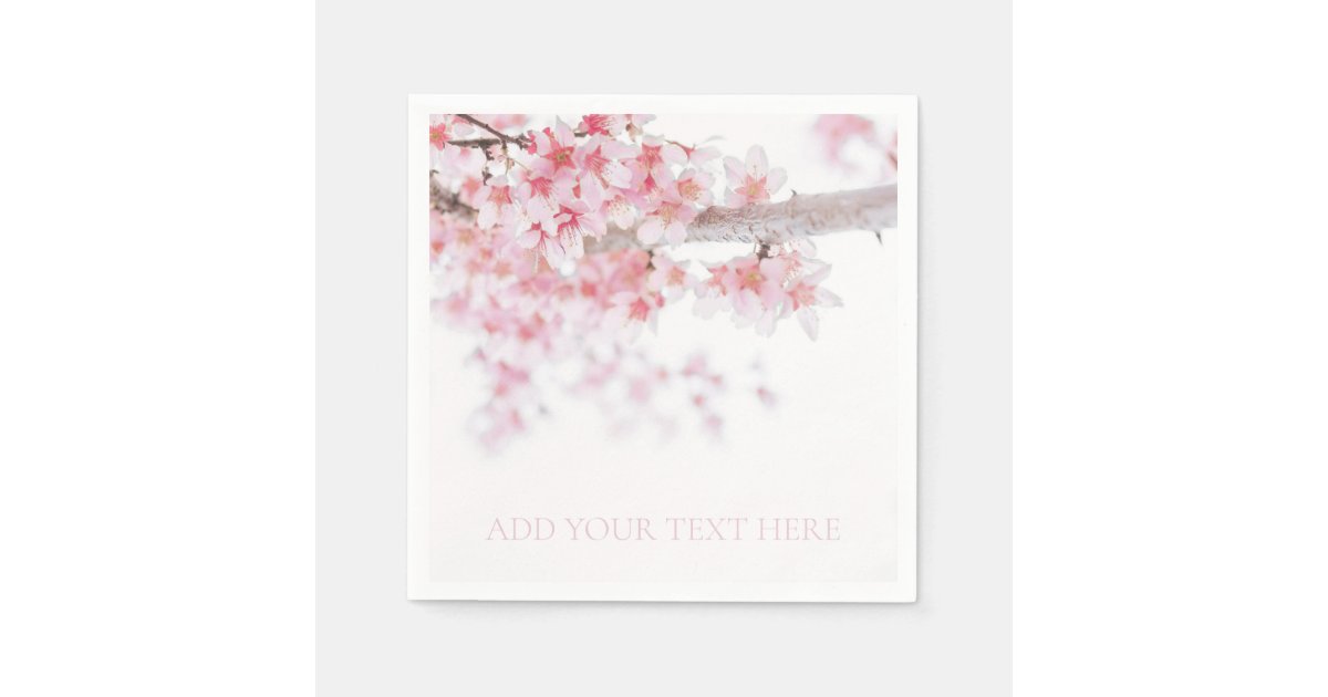 PAPER NAPKIN : CHERRY BLOSSOM | Zazzle