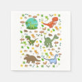 Paper Napkins, Cute Dinosaur Napkins | Zazzle