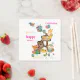 Paper Napkins, Happy Birthday Fox Bear Cat Chicks Napkins | Zazzle