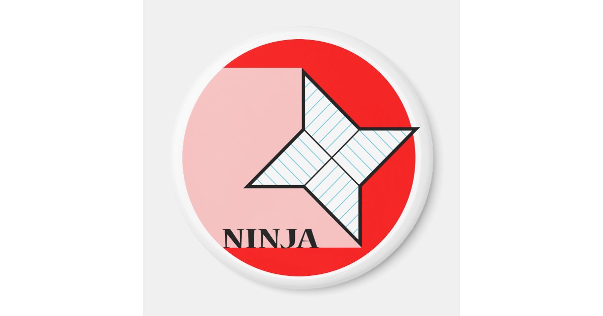 Paper Ninja Star Magnet | Zazzle