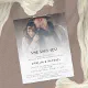PAPER Photo Overlay Bohemian Engagement Party | Zazzle