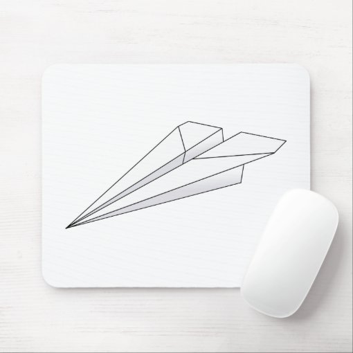 Paper Plane Mouse Pad | Zazzle