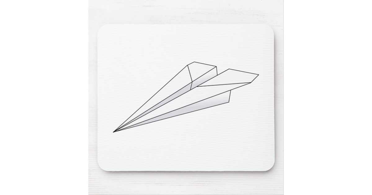 Paper Plane Mouse Pad | Zazzle