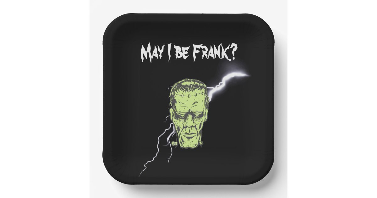 Paper Plates, May I Be Frank, Frankenstein Plates | Zazzle