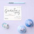 PAPER Script Text Photo Graduation Party Invite | Zazzle