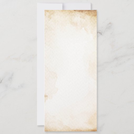 Paper Scroll Rustic Country Dinner Menu Card | Zazzle