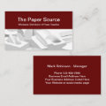 Paper Supply Distributor Business Card | Zazzle