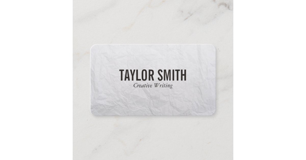 Paper Texture Business Card | Zazzle