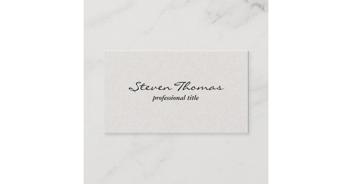 Paper Texture | EggShell White Business Card | Zazzle