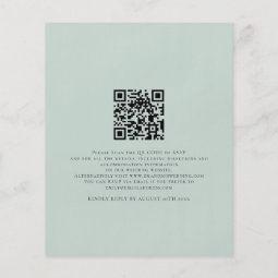 PAPER We Do Mint QR Code Wedding Invite | Zazzle
