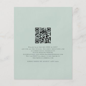 PAPER We Do Mint QR Code Wedding Invite | Zazzle
