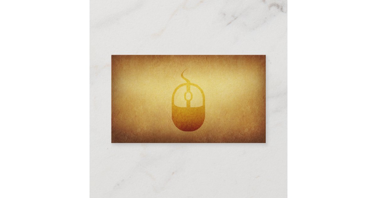 Papered Archive Computer Mouse Business Card | Zazzle