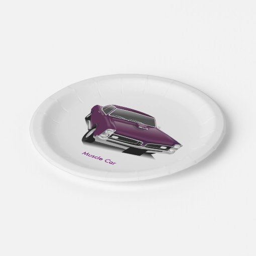 #PaperPlate #MuscleCar #CarDesignPaperPlate Paper Plates | Zazzle