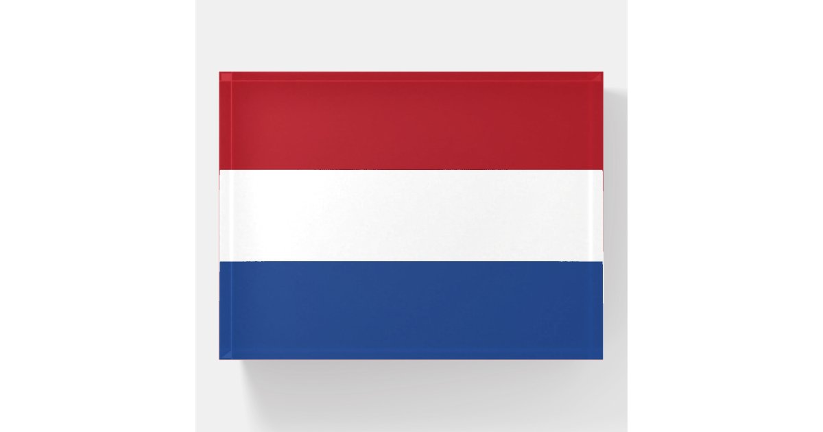 Paperweight with flag of Netherlands | Zazzle