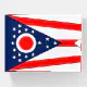 Paperweight with flag of Ohio State, USA | Zazzle