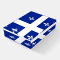 Paperweight with flag of Quebec, Canada | Zazzle