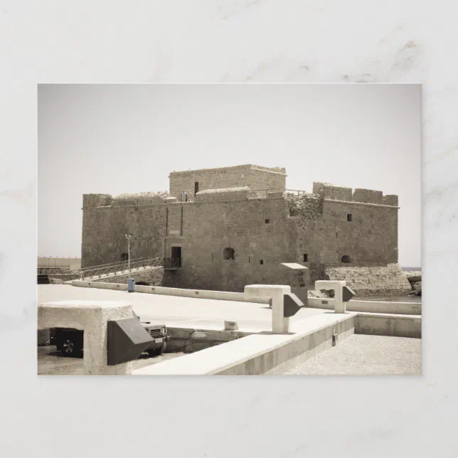 paphos castle postcard | Zazzle