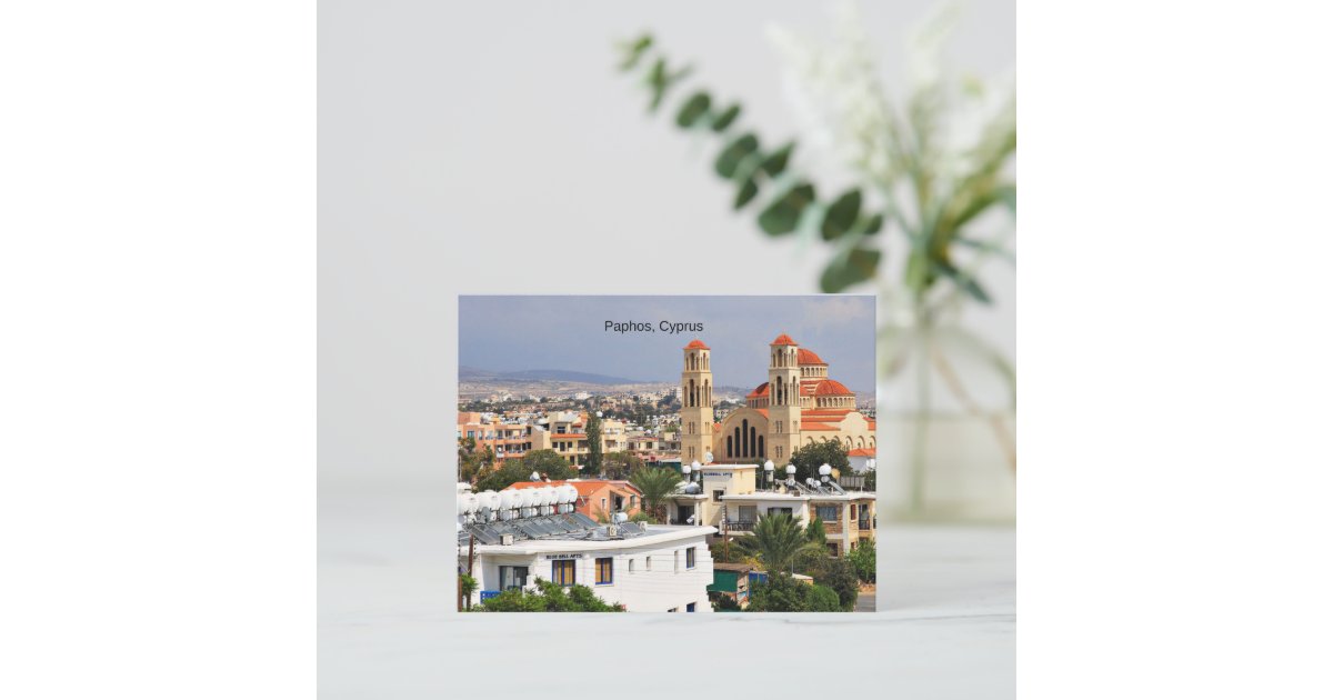 Paphos, Cyprus scenic view, Postcard | Zazzle