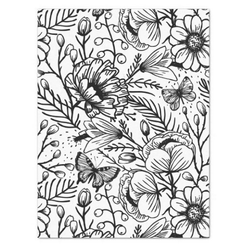 PAPIER MOUSSELINE Flower jungle tissue paper | Zazzle