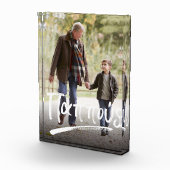 Pappou greek grandfather photo block | Zazzle