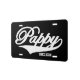 Pappy Since 20XX (Customizable) Black #1 License Plate | Zazzle