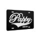 Pappy Since 20XX (Customizable) Black #1 License Plate | Zazzle