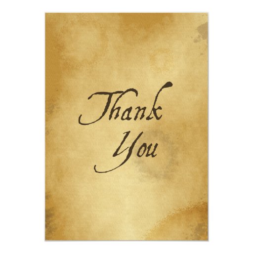 PAPYRUS PAPER THANK YOU HISTORIC EXPRESSIONS GRATI CARD | Zazzle