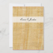 Papyrus Paper Wedding Invitation | Zazzle