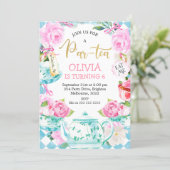 Par-tea Tea Party Birthday Invitation | Zazzle