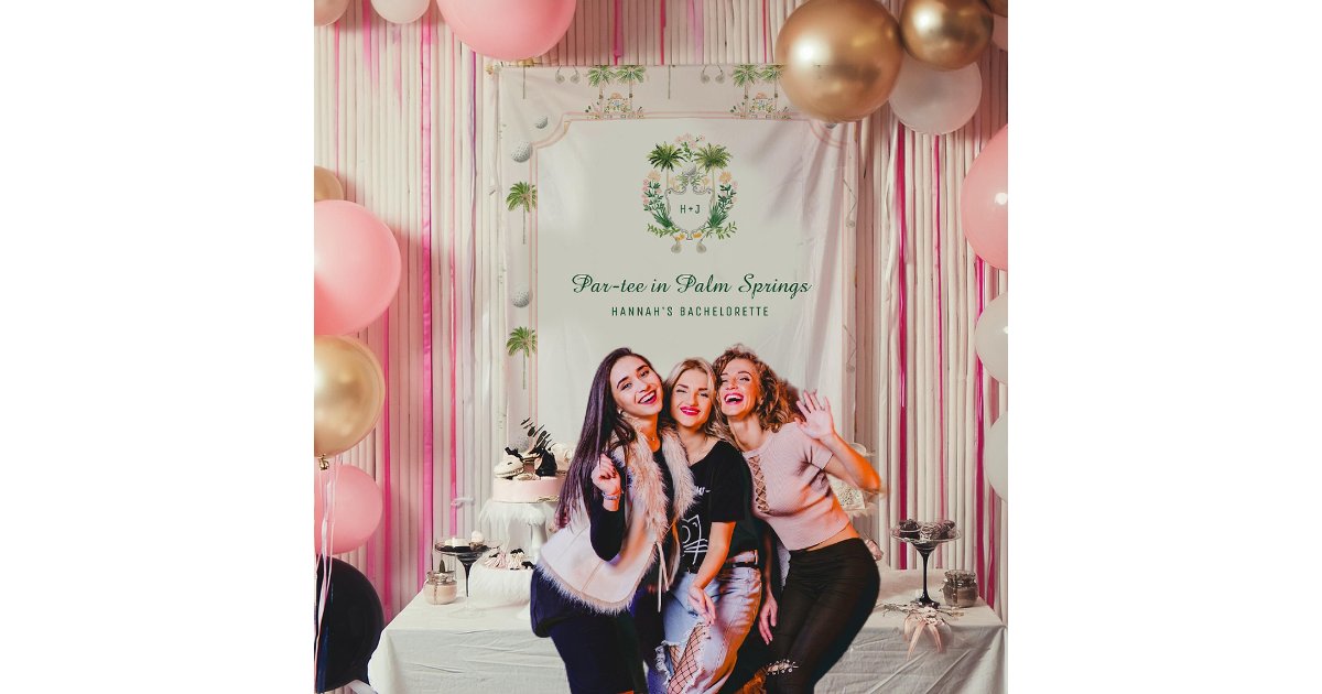 Par-Tee Before The Tee | Photo Booth Backdrop | Zazzle