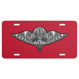 Parachute Rigger-Amazing Airborne Soldiers License Plate | Zazzle