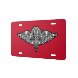 Parachute Rigger-Amazing Airborne Soldiers License Plate | Zazzle