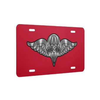 Parachute Rigger-Amazing Airborne Soldiers License Plate | Zazzle