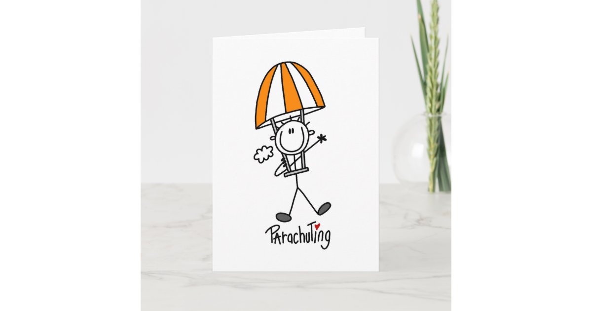 Parachuting Card | Zazzle