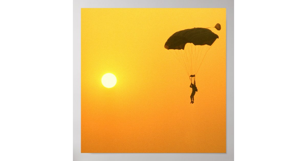 Parachuting Poster | Zazzle