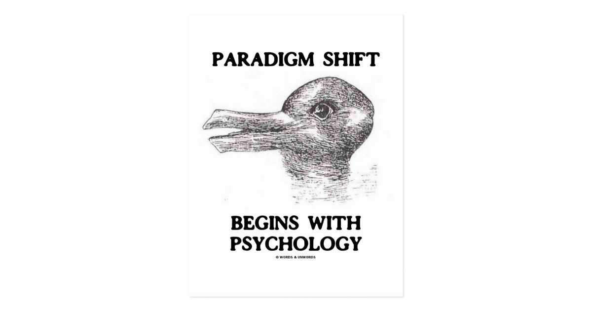 Paradigm Shift Begins With Psychology Postcard | Zazzle.com