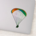 Paraglider beneath Rainbow Wing Sticker | Zazzle