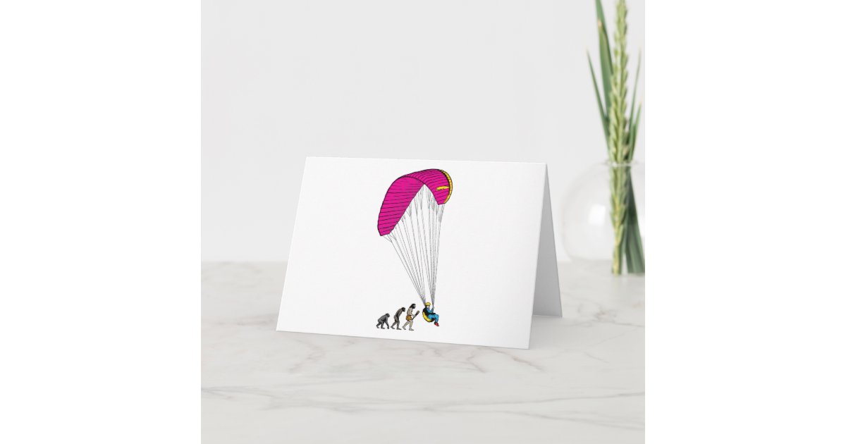 Paragliding Card | Zazzle