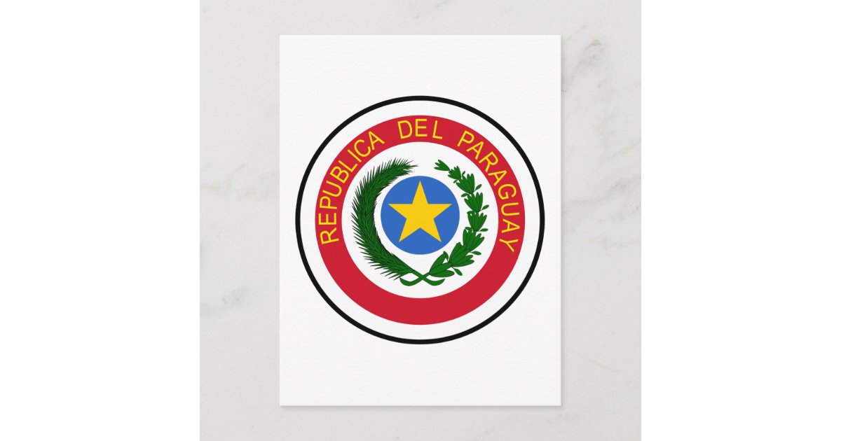 Paraguay Coat of Arms Postcard | Zazzle
