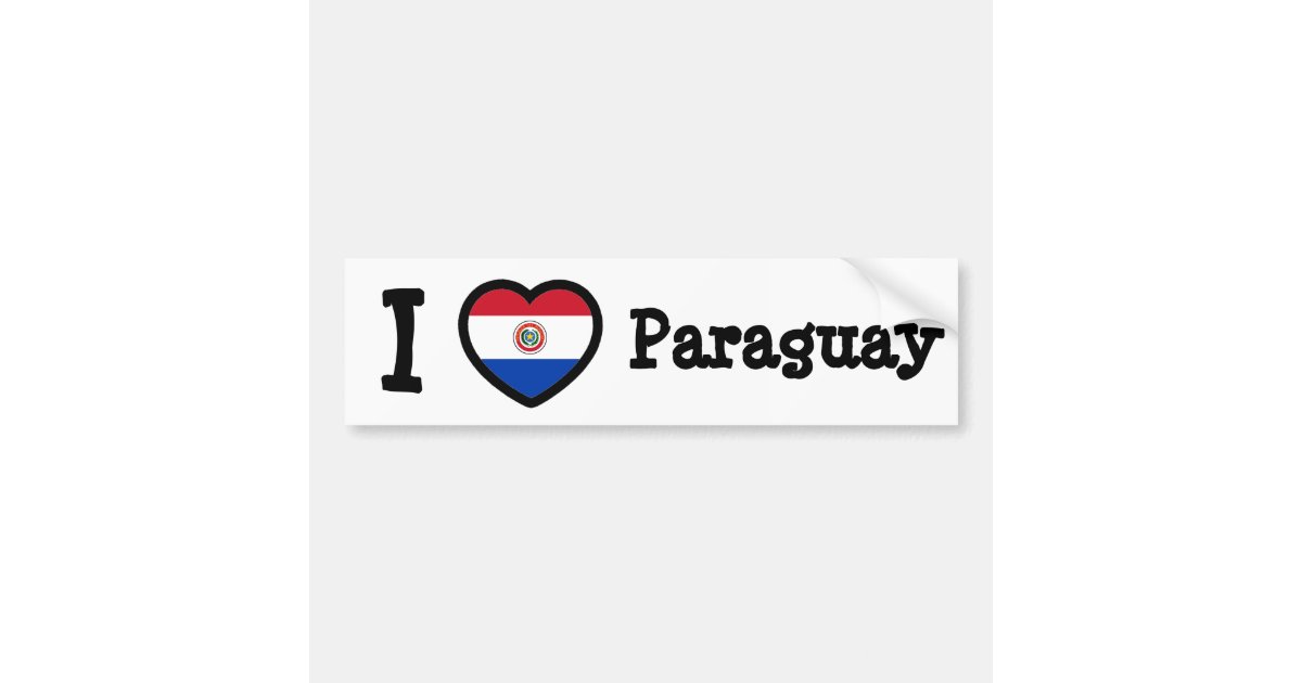 Paraguay Flag Bumper Sticker | Zazzle